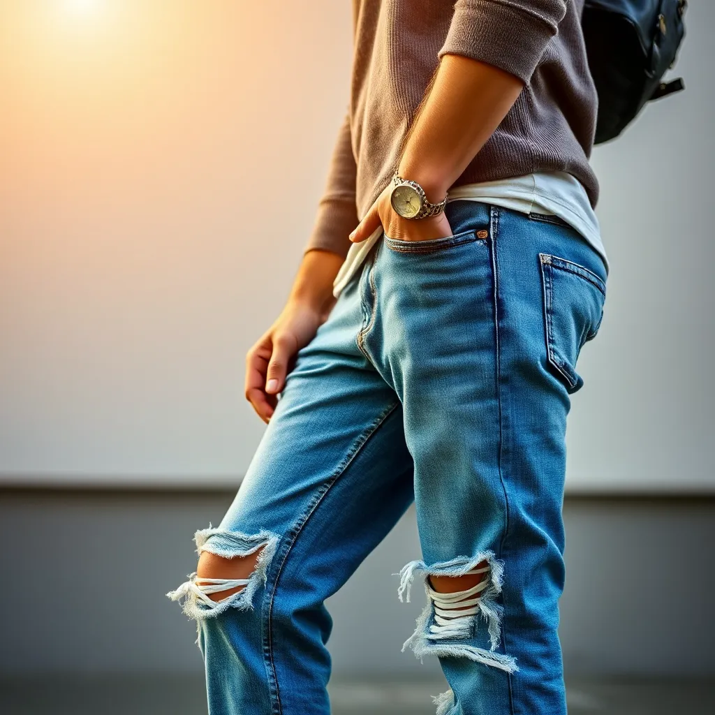 Exploring the Sophistication of Raw Hem Jeans for Men